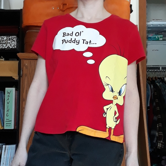 Warner Bros. | Tops | Y2k Tweety Tee | Poshmark